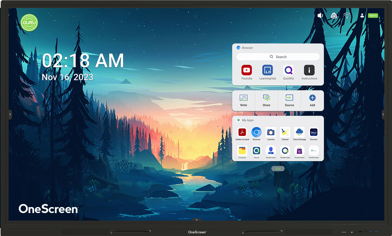 OneScreen TL7 86" Interactive Touchscreen